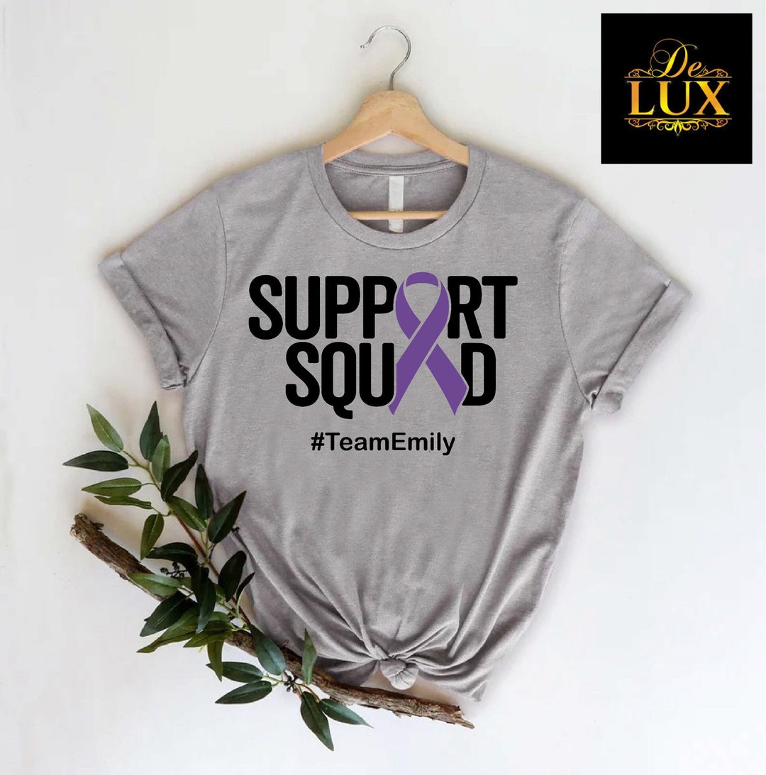 Custom Pancreatic Cancer T-shirt, Cancer Support Squad, Pancreatic ...