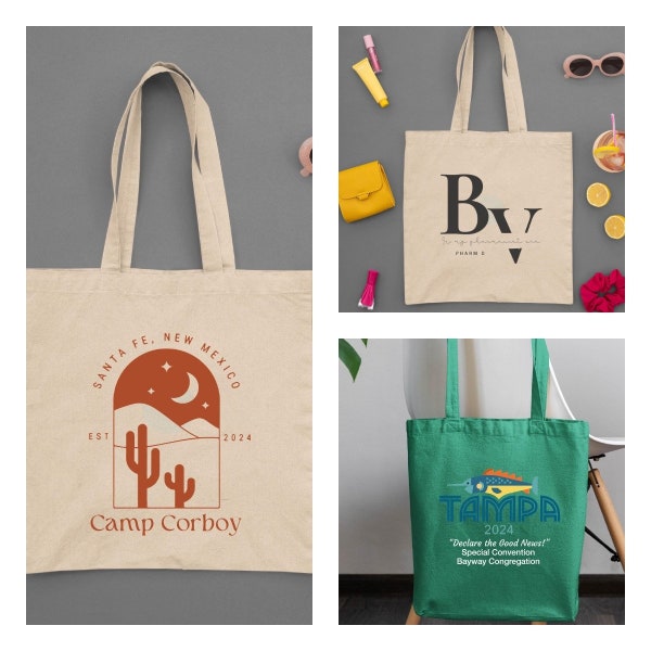 Custom Photo Tote Bag Bulk - Etsy