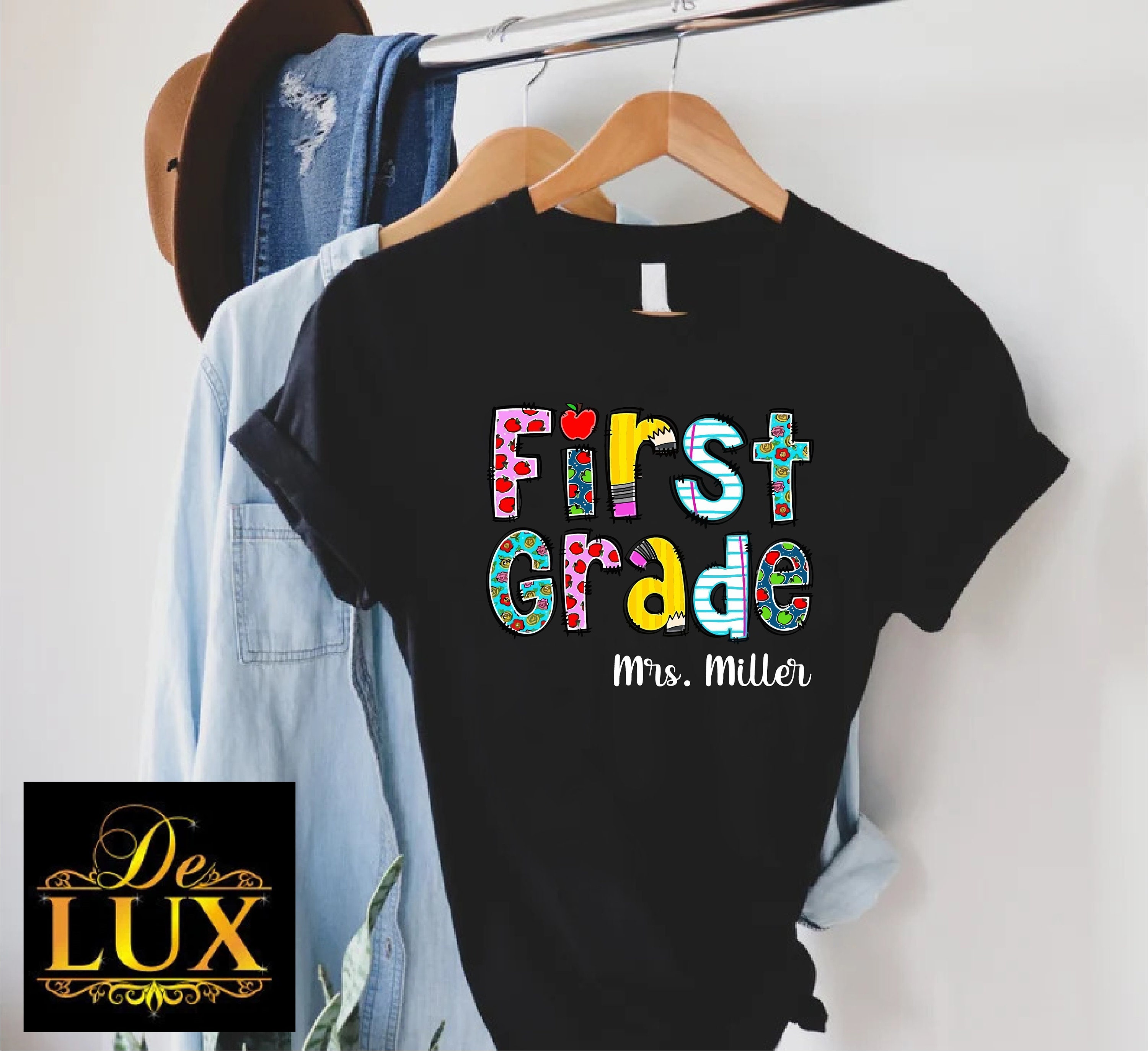 First Grade Custom Teacher Shirt, 1st Grade Teacher Team Shirt ...