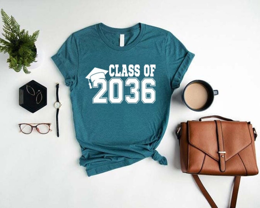 Class of 2036 Shirt,graduation Gift for Student,senior 2036 Tshirt ...
