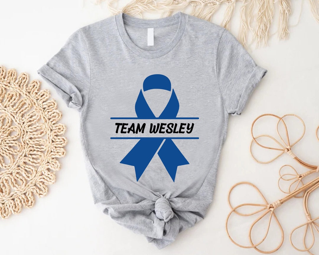 Colon Cancer Shirt, Custom Cancer Support Shirt, Matching Colon Cancer ...