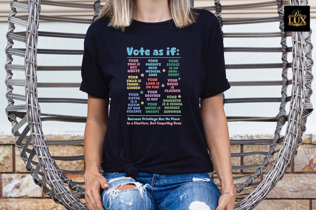 Vote as If Tshirt, Register Tee, Election Shirt, Voter T-shirt, Human ...