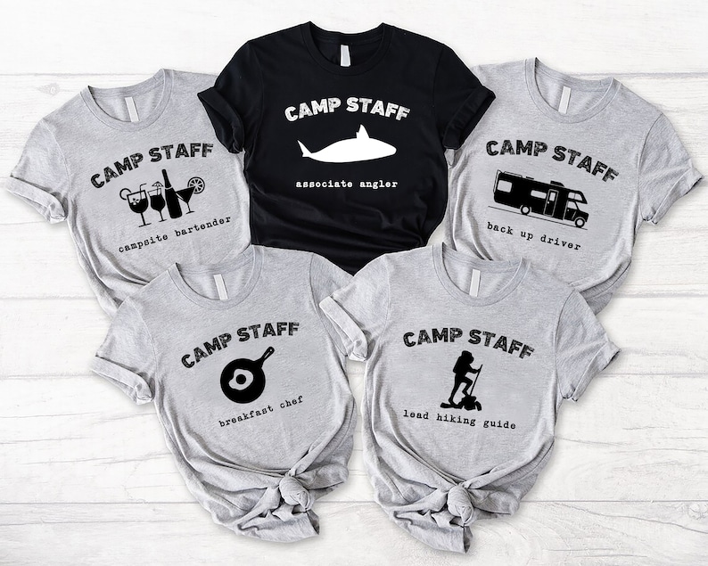 Personalized Camp Staff Tshirt,matching Camping Shirts,camp Gifts,funny ...