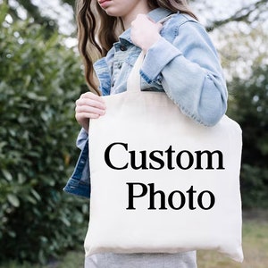 Custom Photo Tote Bag,personalized Tote Bag Bulk,custom Text Bag With ...