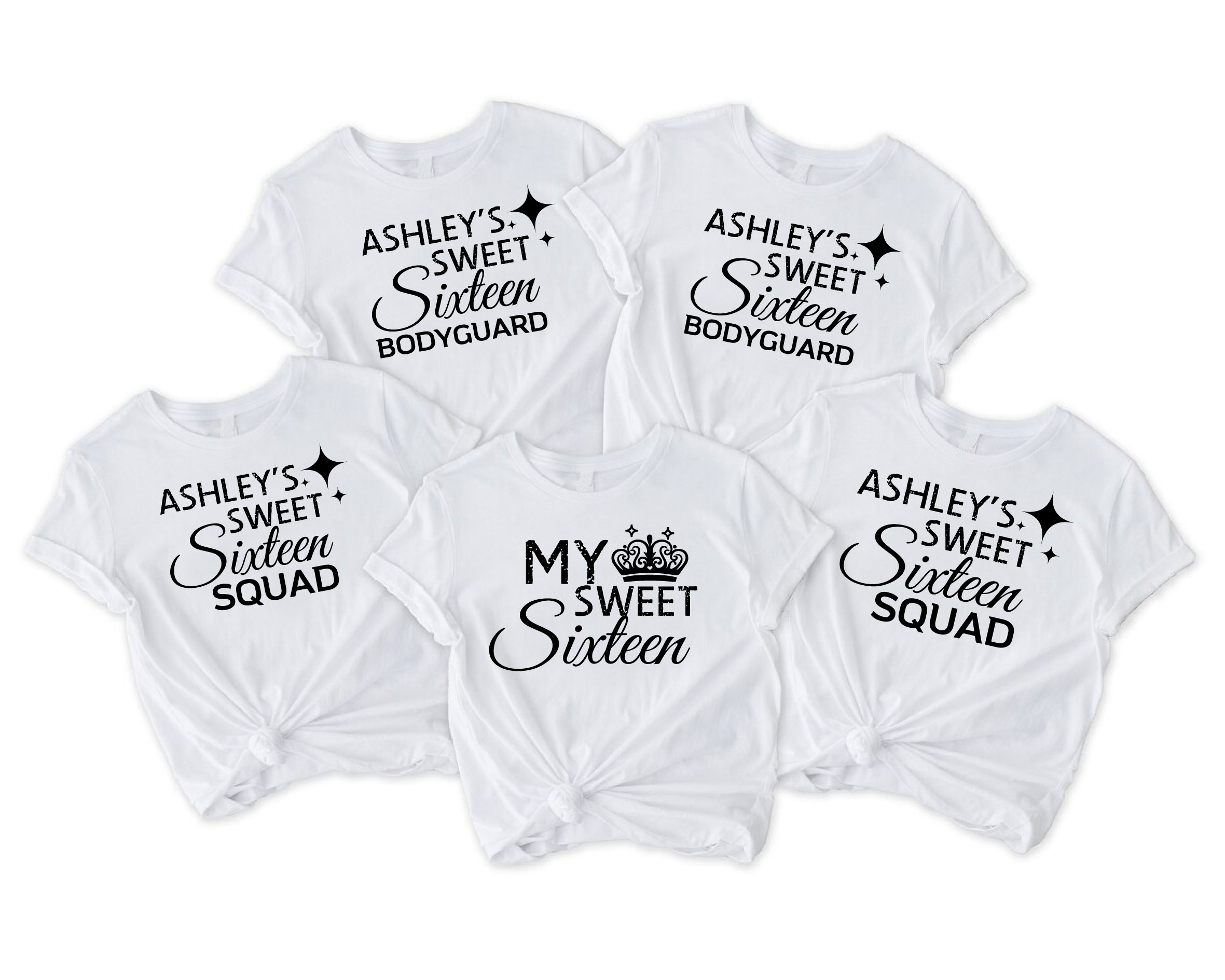 Sweet 16 Birthday Squad, My Sweet Sixteen Best Friends Shirt ...