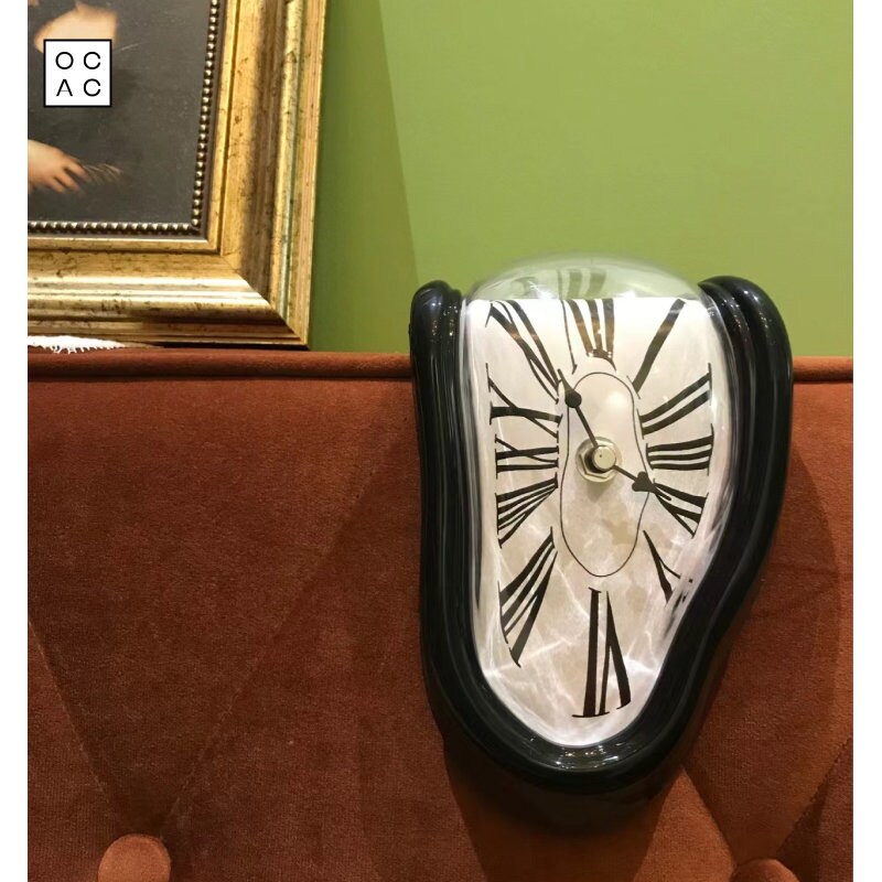 Salvador Dali Clock Melting Clock Surrealist Decor Shelf Clock Melting ...