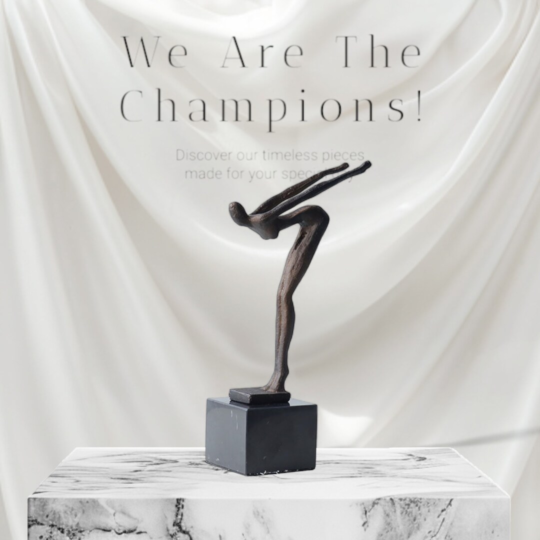 Metal Diving Statue Springboard 2024 Paris Olympics Athlete Figurine ...