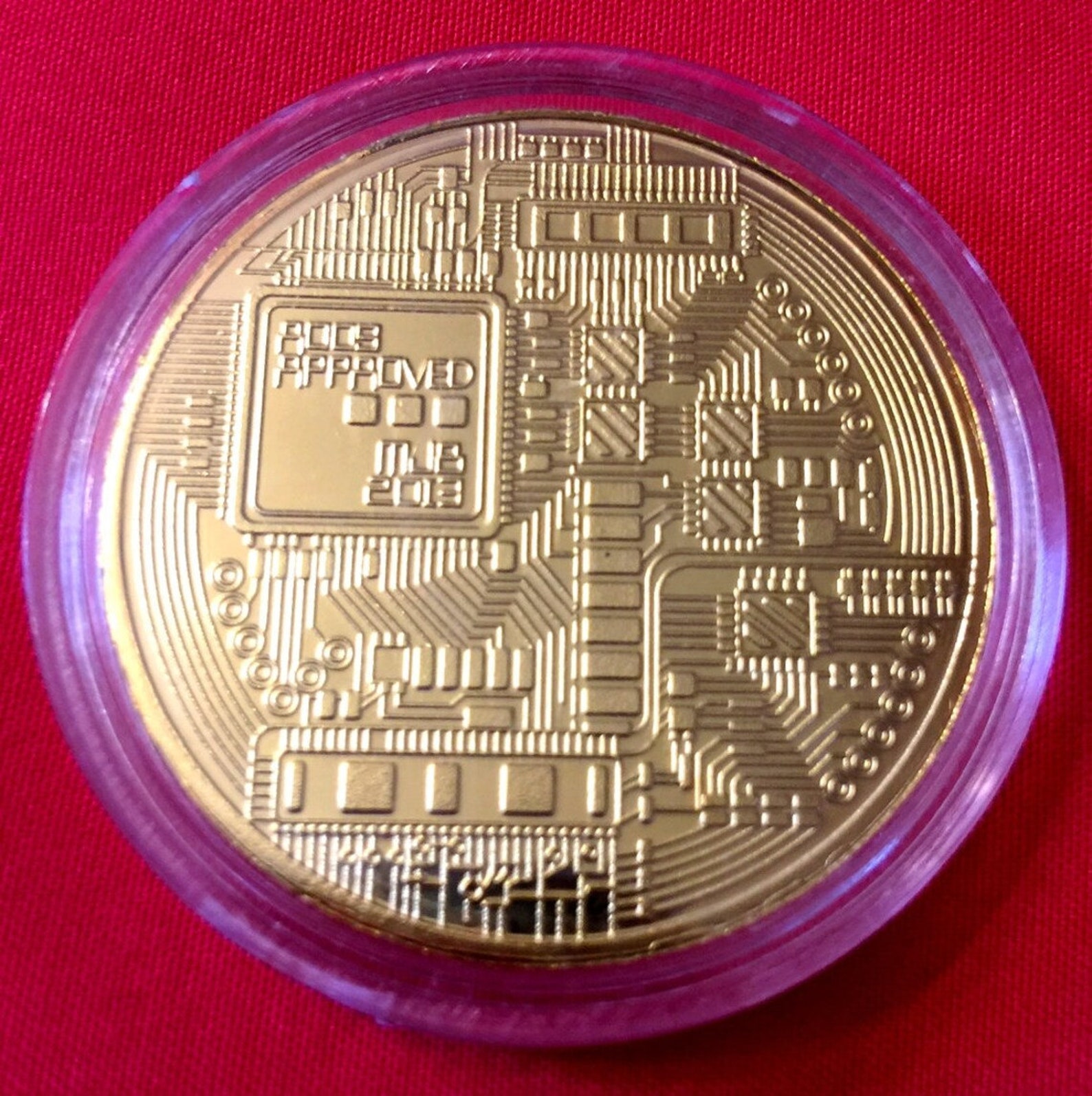 2013 Gold Plated Bitcoin Coin Collectible Bitcoin Art - Etsy Canada