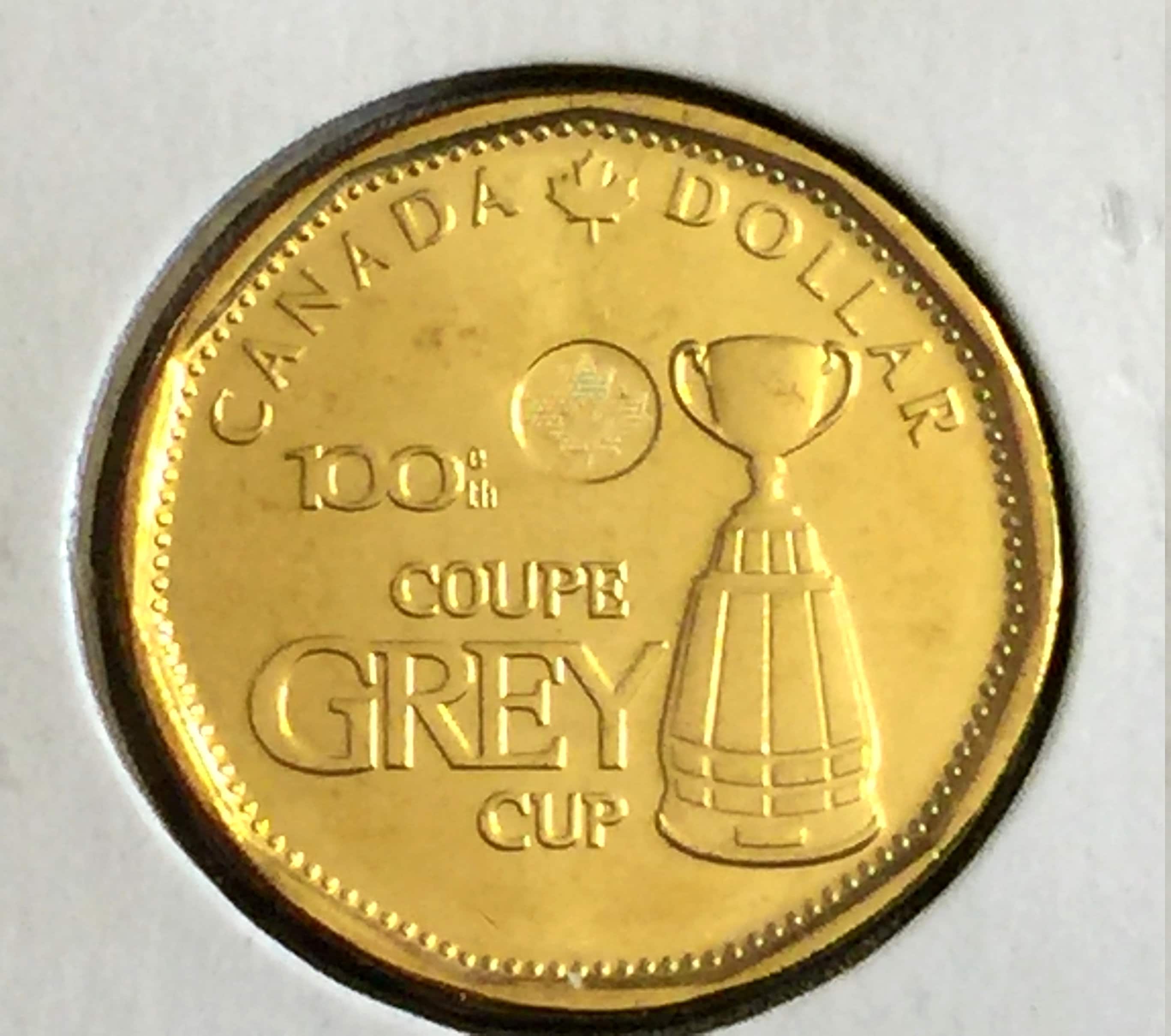 Canada 2012 Dollar Grey Cup 100th Loonie Canada Dollar 1 - Etsy Canada