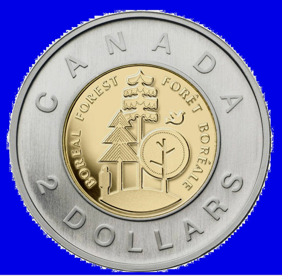 Original 2011 Boreal Forest Canada Toonie Coin Canadian BU Uncirculated ...