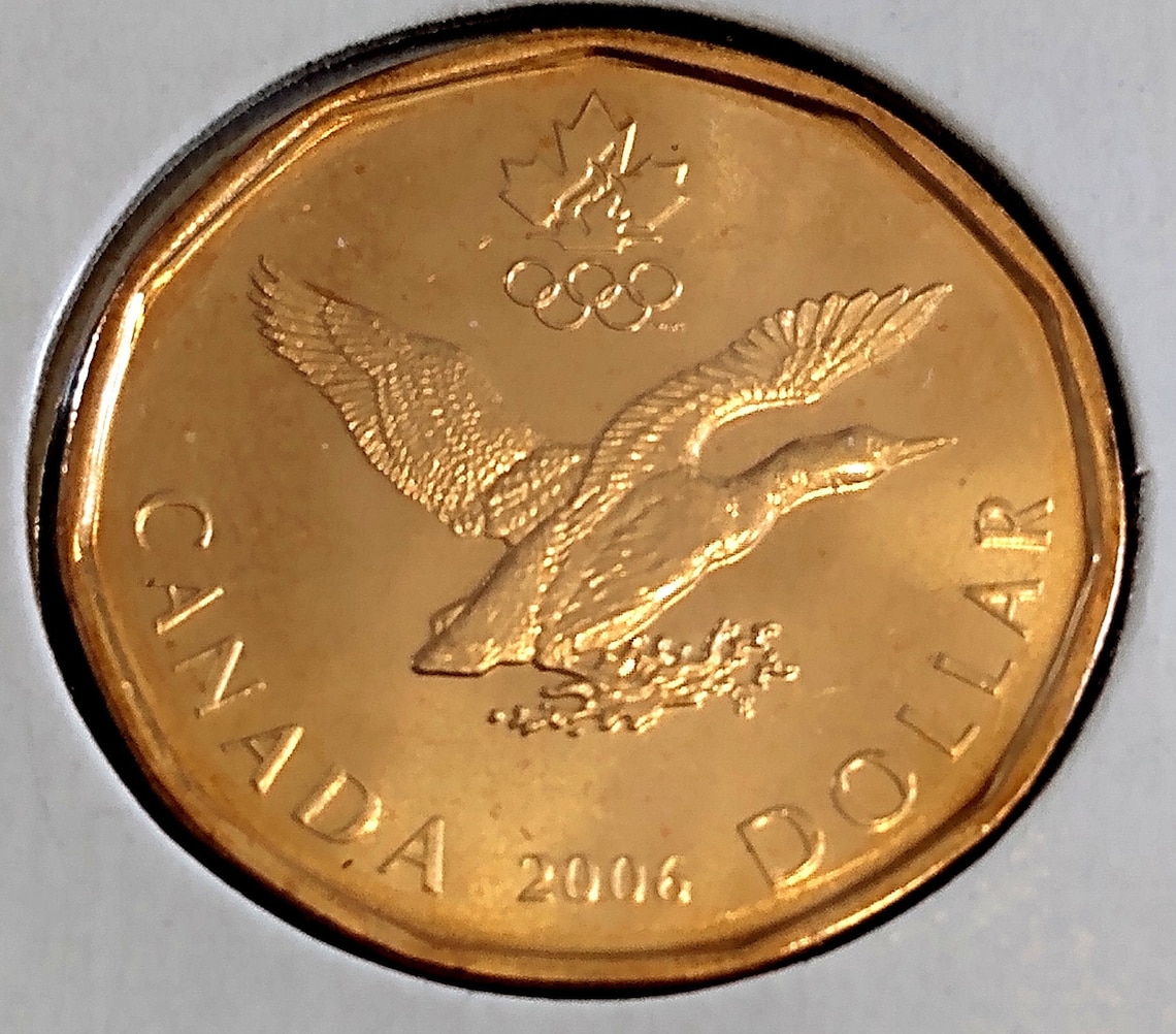 2006 Canada 1 Dollar Olympic 2006 Canada Loonie Coin | Etsy
