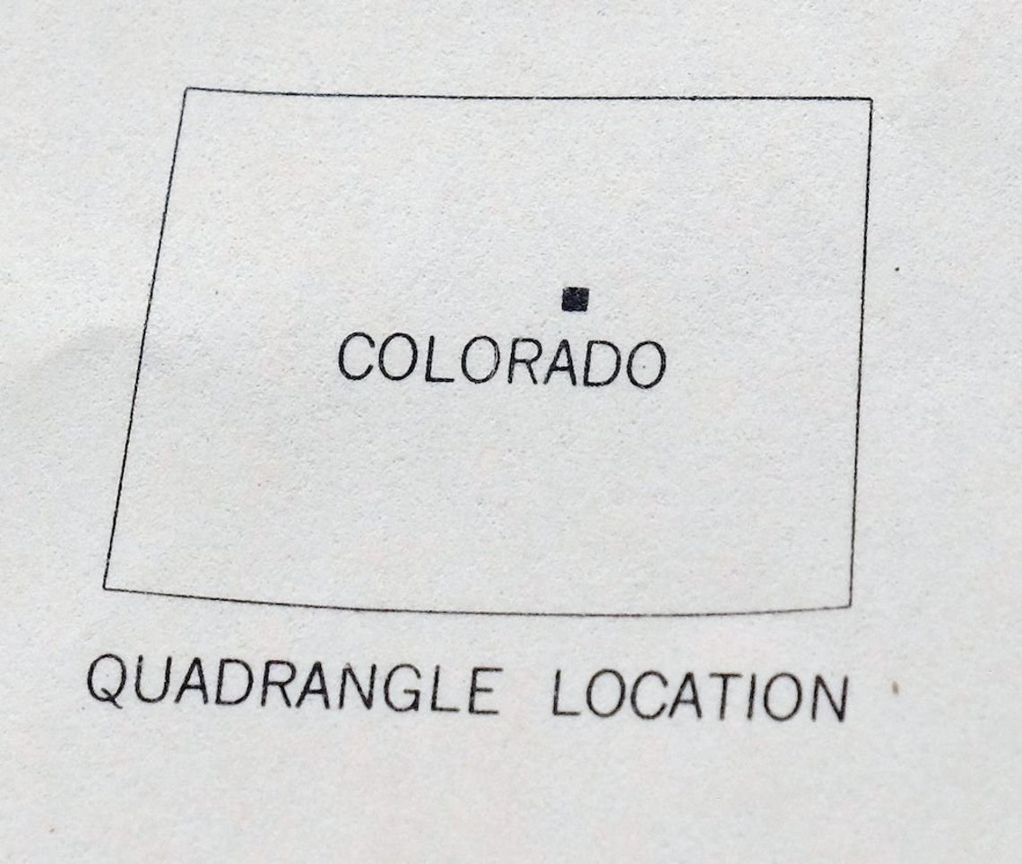Highlands Ranch Colorado Vintage Original USGS Topo Map 1957 - Etsy