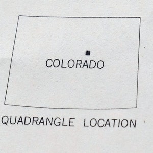 Highlands Ranch Colorado Vintage Original USGS Topo Map 1957 - Etsy