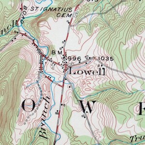 Irasburg Vermont Vintage Original USGS Topographic Map 1953 - Etsy
