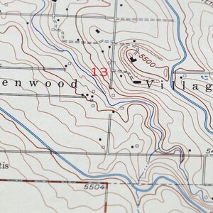 Highlands Ranch Colorado Vintage Original USGS Topo Map 1957 - Etsy