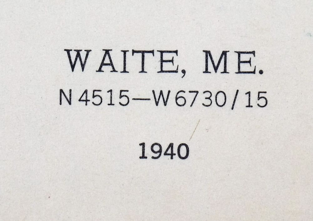 Waite Maine Vintage Original USGS Army Corp of Engineers Topo - Etsy UK