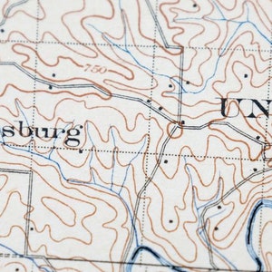 Sullivan Missouri Historical Antique Original USGS Topo Map - Etsy UK