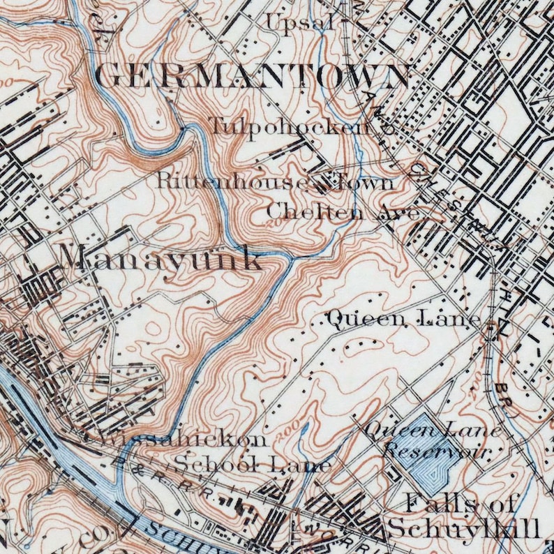 Germantown Philadelphia Montgomeryville Pennsylvania New - Etsy