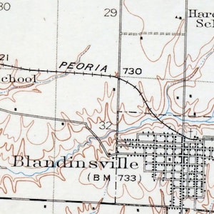 1918 La Harpe Stronghurst Raritan Illinois Historical Antique - Etsy