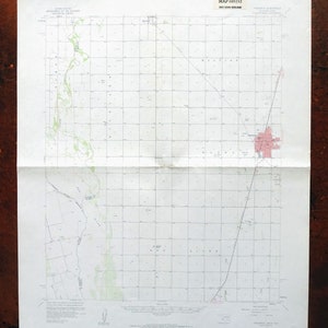 Frederick Oklahoma Texas Vintage Original USGS Topo Map 1958 - Etsy