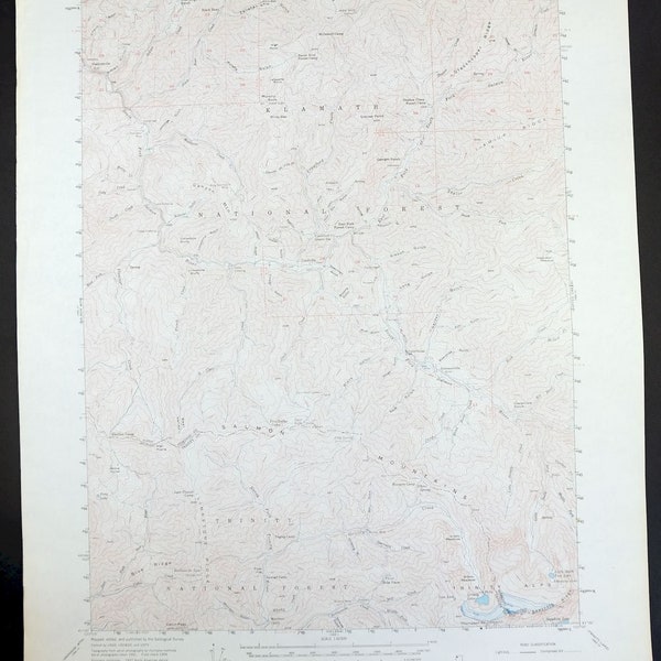 Usgs Map California - Etsy