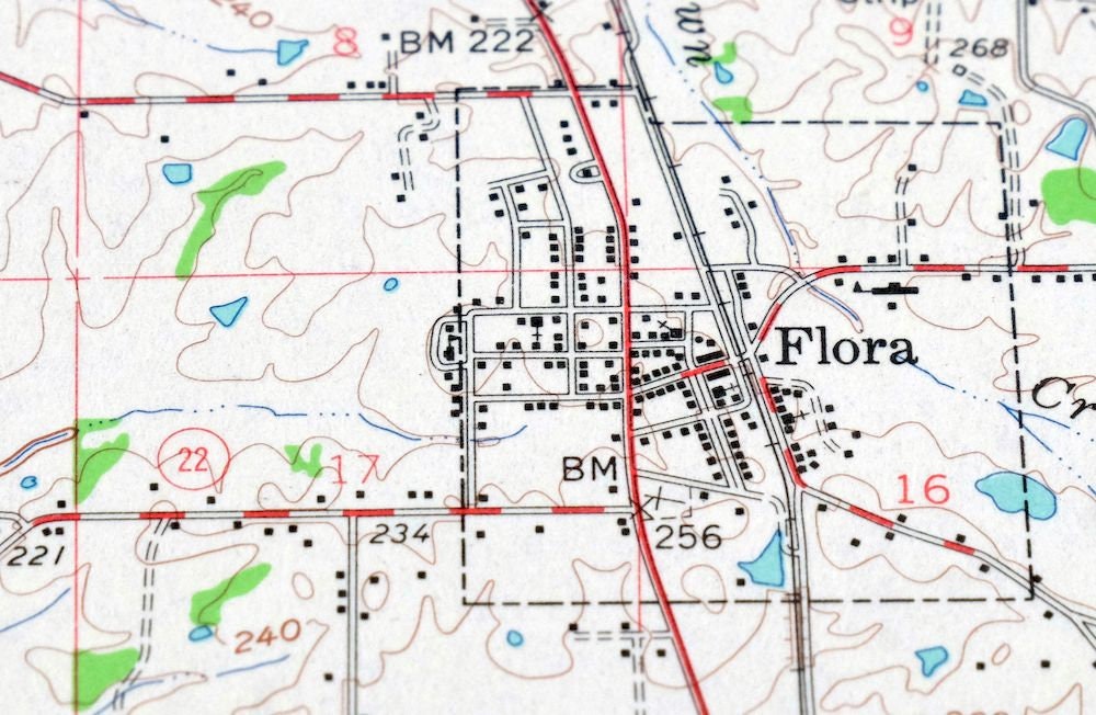 Flora Mississippi Vintage Original USGS Topo Map 1962 Bentonia - Etsy