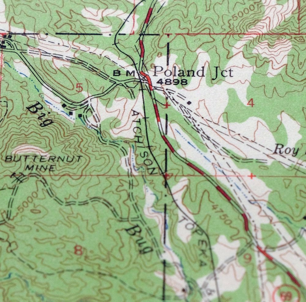 Mount Union Arizona Vintage Original USGS Topo Map 1947 Mayer - Etsy