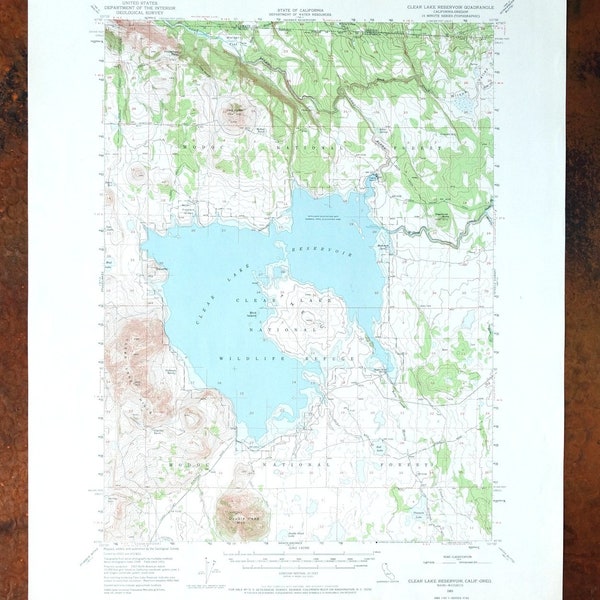 Modoc National Forest Map - Etsy