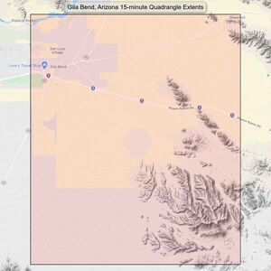 Gila Bend Arizona Vintage Original USGS Topo Map 1951 South - Etsy