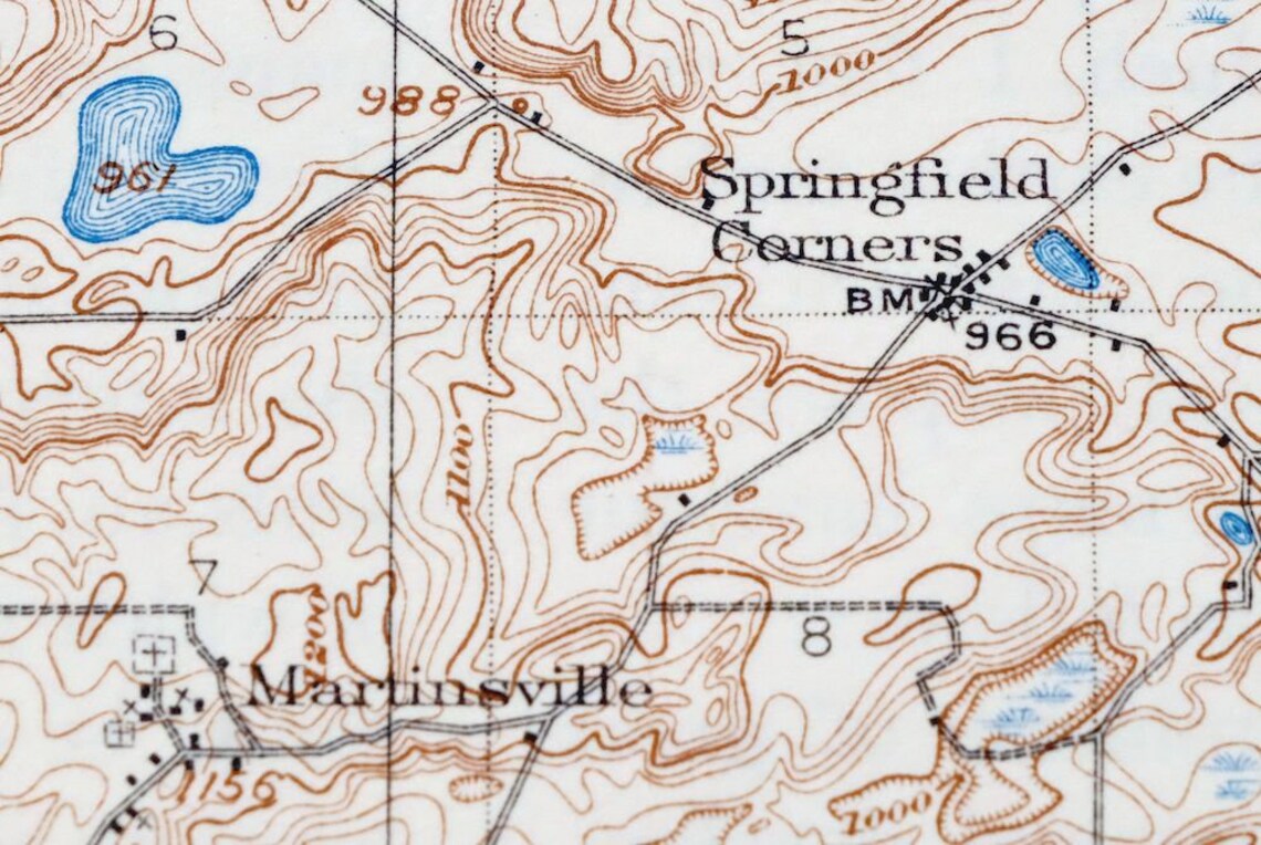 Cross Plains Wisconsin Vintage Original USGS Topo Map 1909 - Etsy
