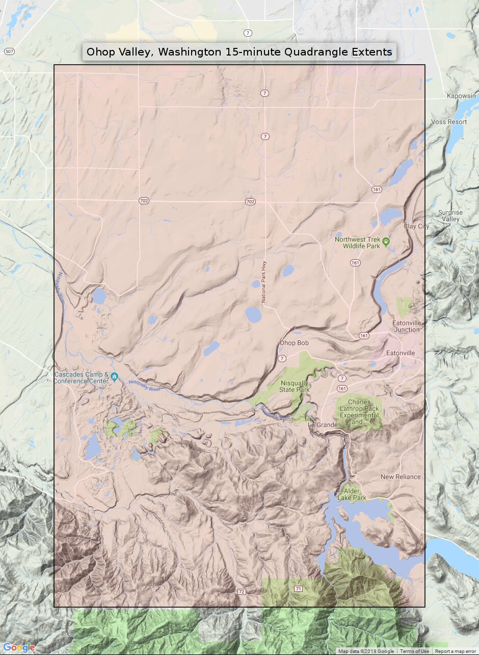 Ohop Valley Washington Vintage Original USGS Topographic Map 1959 ...