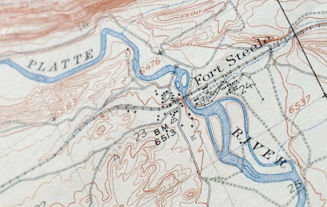1914 Walcott Wyoming Historical Antique Original USGS - Etsy
