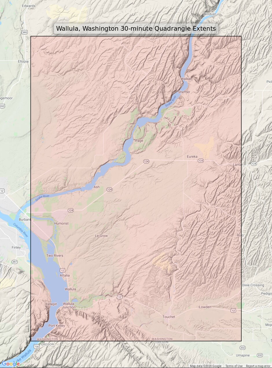 1918 Wallula Washington Oregon Historical Antique Original USGS Topo ...