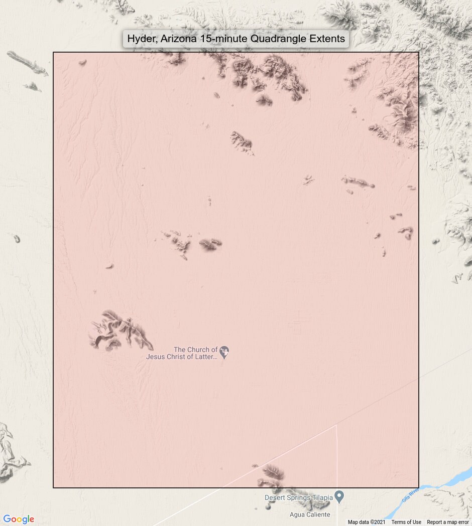 Hyder Baragan Mountain Arizona Vintage Original USGS Topo Map 1927 15 ...