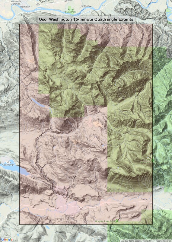 Oso Hazel Dry Lake Washington Vintage Original USGS Topo Map 1956 Gee ...