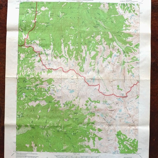 Kings Canyon and Sequoia National Park Topo Map - Etsy