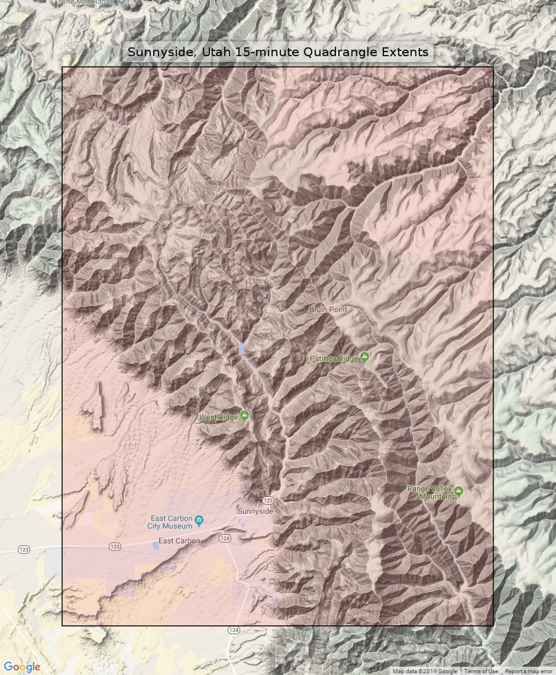 1915 Sunnyside Utah Historical Antique Original USGS Topo Map - Etsy