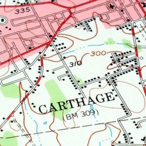 Carthage Texas Vintage Original USGS Topo Map 1958 Beckville | Etsy