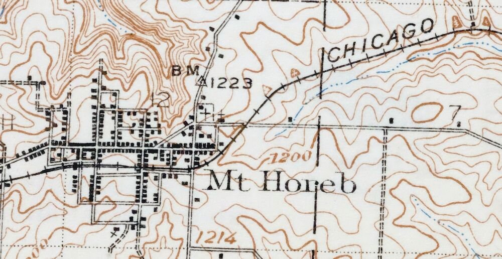 Cross Plains Wisconsin Vintage Original USGS Topo Map 1909 - Etsy