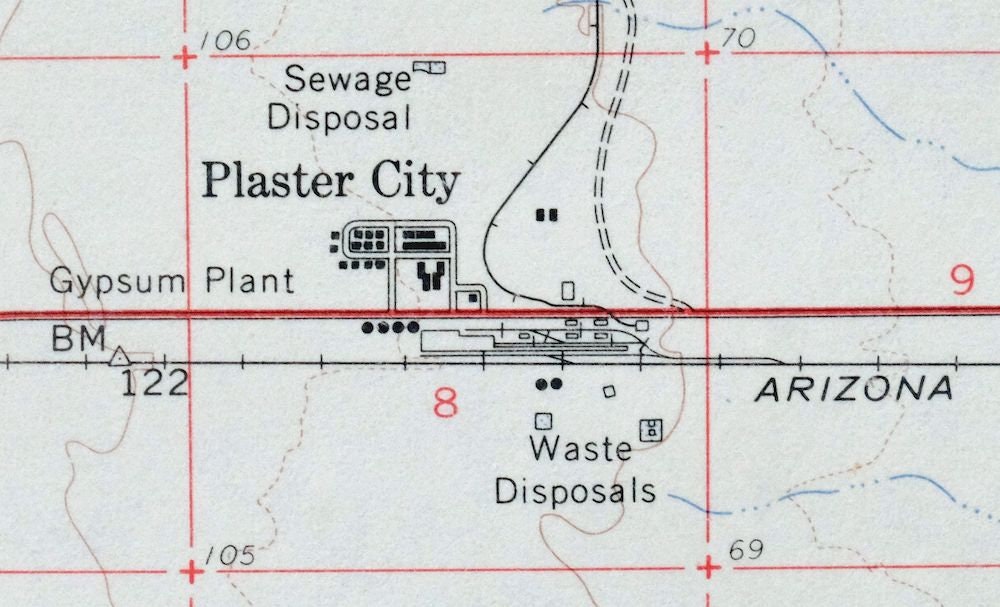 Plaster City Coyote Mountains Wilderness Fish Creek Mountains ...