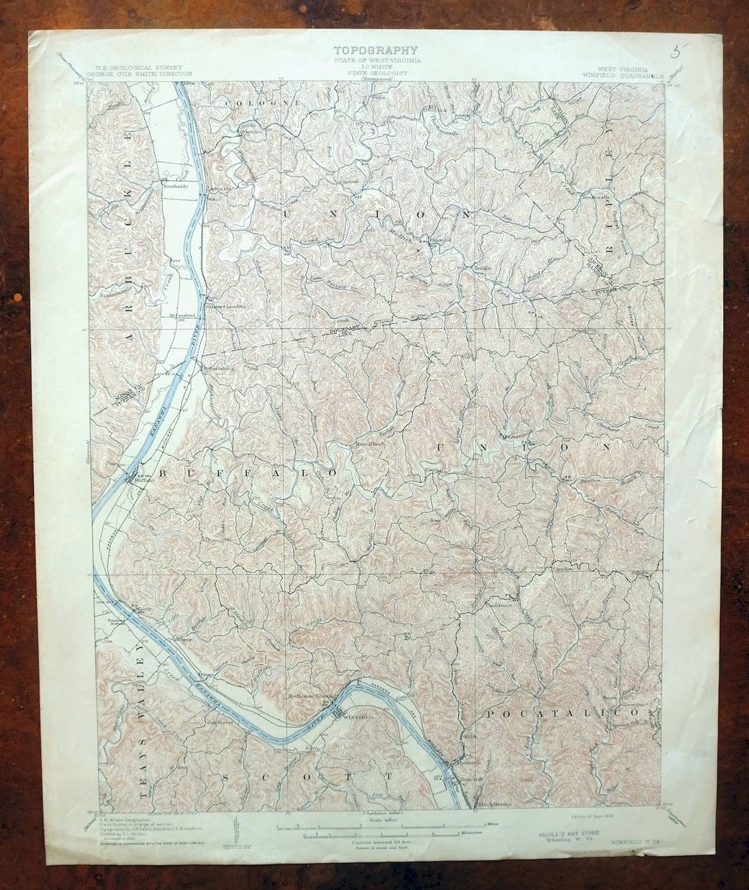 1908 Winfield Bancroft Southside West Virginia Historical Rare - Etsy
