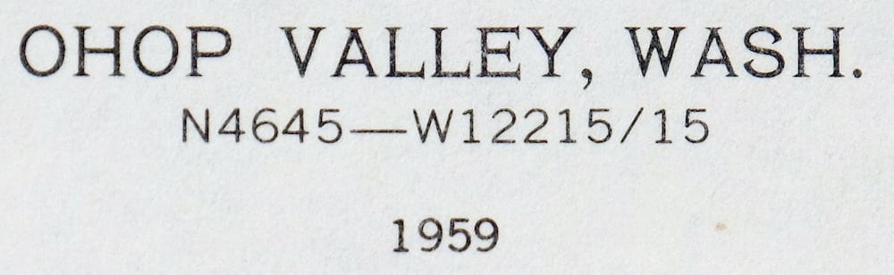 Ohop Valley Washington Vintage Original USGS Topographic Map 1959 ...
