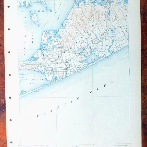 Peconic Bay Map - Etsy