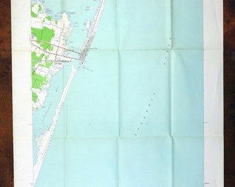 Sinepuxent Bay Map - Etsy