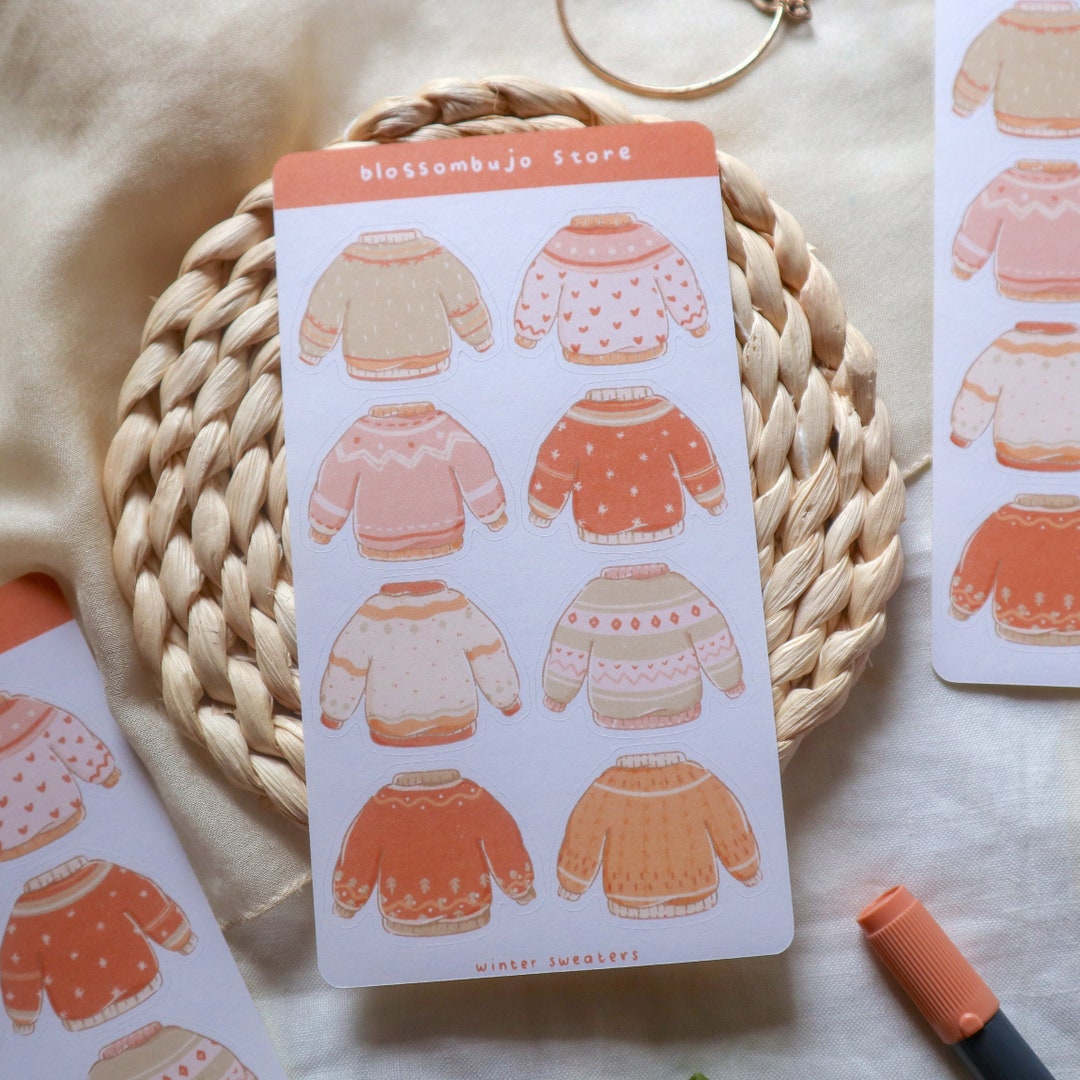Stickersheet - Winter Sweaters | Bullet Journal Stickers, Planner ...