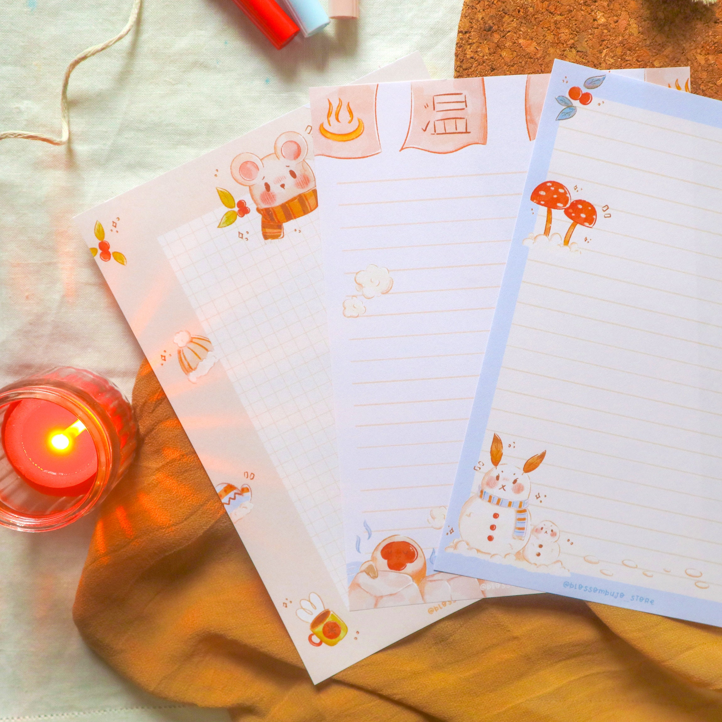 Winter Paper Letter Printables – Cute Stationery Set (digital Download ...