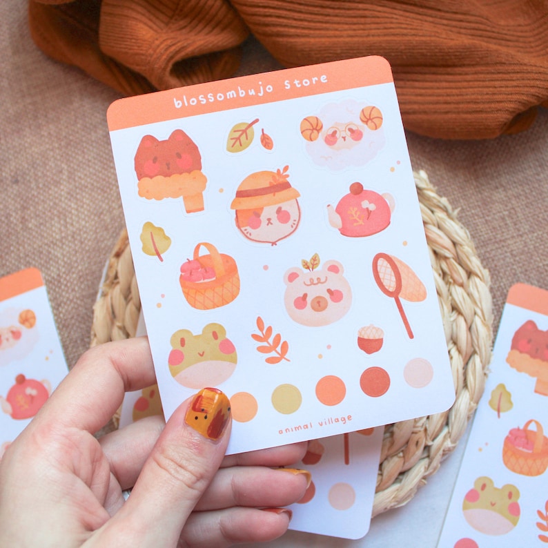 Stickersheet - Animal Village | Bullet Journal Stickers, Planner ...