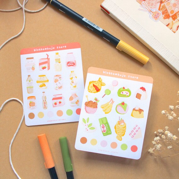 Stickers Bundle Japan Bullet Journal Stickers Planner | Etsy