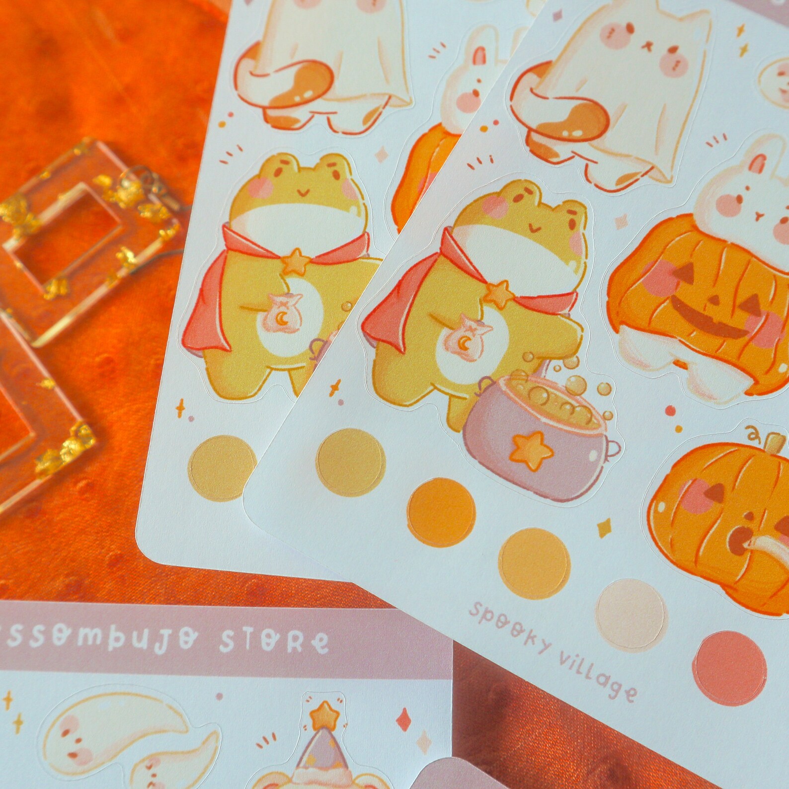 Stickersheet Spooky Village Bullet Journal Stickers - Etsy