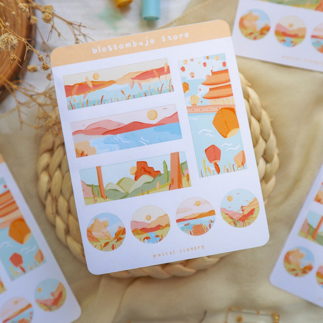 Stickersheet Pastels Bullet Journal Stickers, Planner Stickers ...